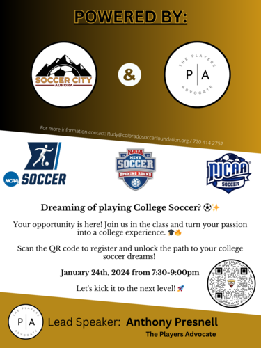 ARCHIVED - SCA 2024 College Prospect ID Meeting - Colorado Soccer ...