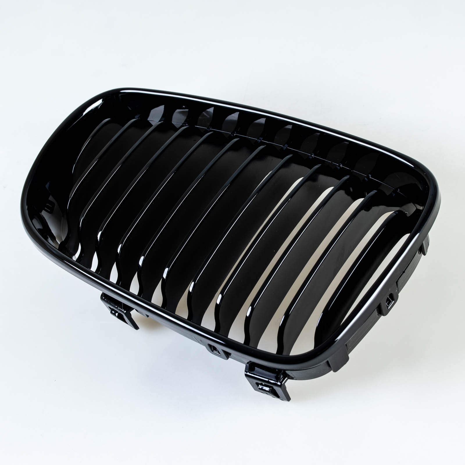 Shiny Gloss Black Front Bumper Kidney Grille BMW E81 E82 E87 E88 LCI 08-11