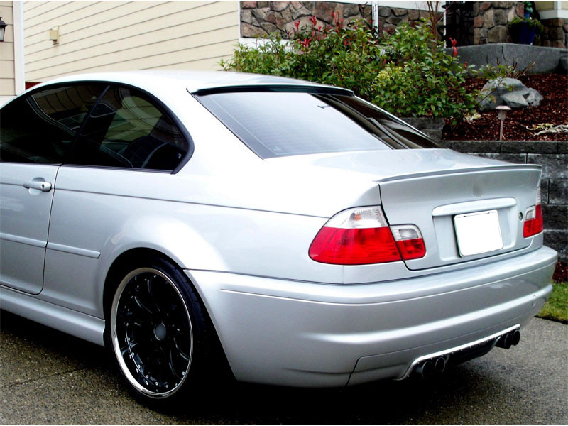 Fyralip Y21 Painted TitanSilver 354 Trunk Lip Spoiler For BMW E46 Sedan Fyralip Y21 Painted TitanSilver 354 Trunk Lip Spoiler For BMW E46 Sedan
