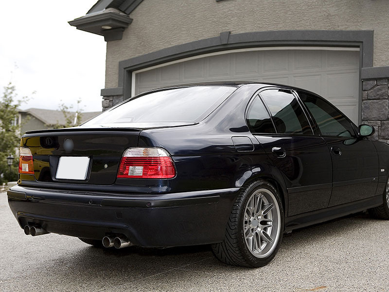 Painted For BMW 90-98 E36 Sedan M3 Trunk lip spoiler Cosmos Black Pearl ...