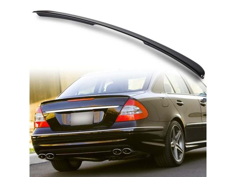 Painted ABS Rear Boot Spoiler For Mercedes Benz W211 A Style Gloss ...