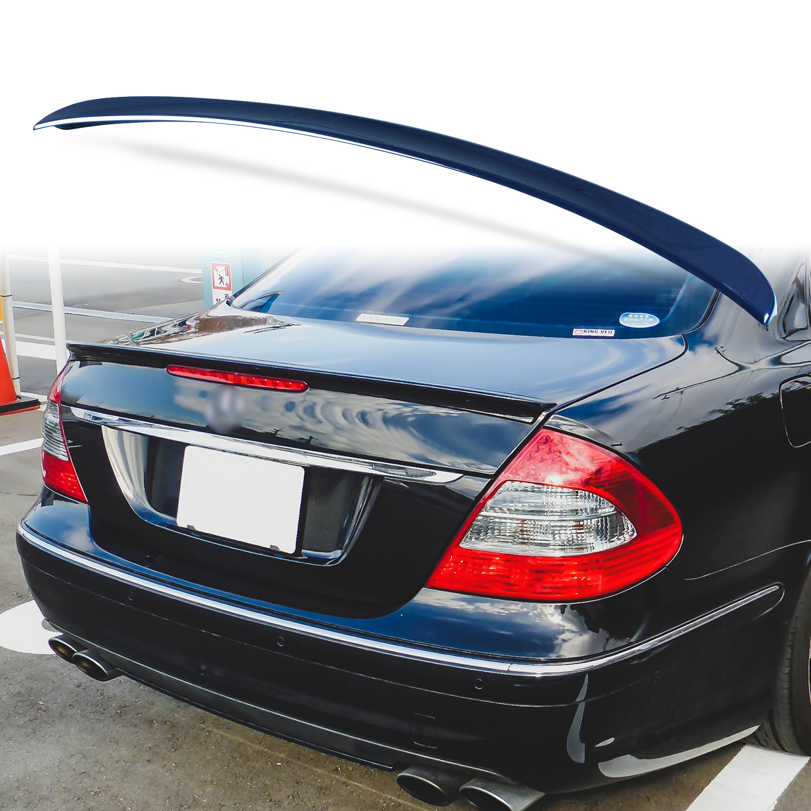 Painted ABS Boot Spoiler For Mercedes W211 A type 03-09 E-Class Capri ...