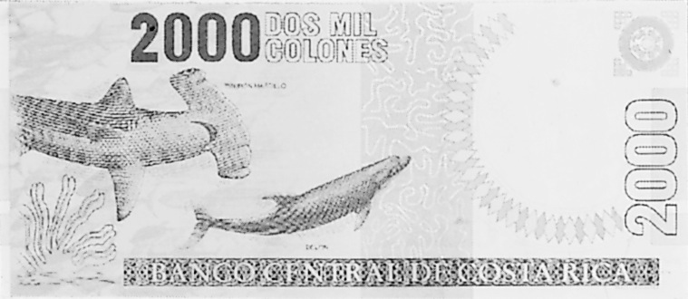 2000 Costa Rica 2000 Colones values and price guide