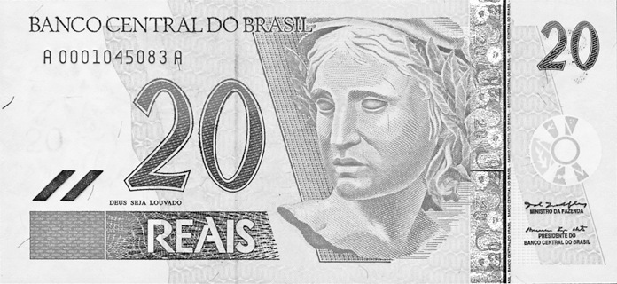 2002 Brazil 20 Reais values and price guide