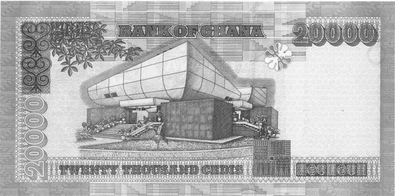2002 Ghana 20,000 Cedis values and price guide
