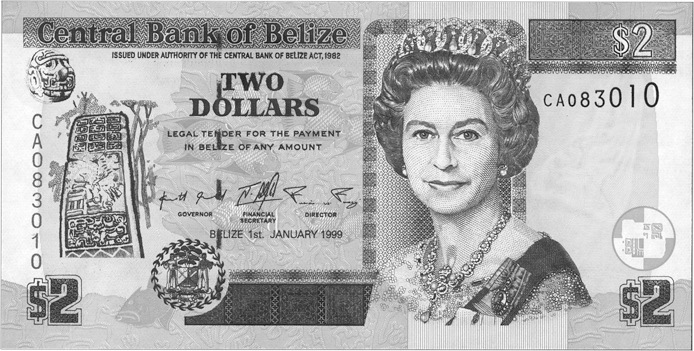 1999-2002 Belize 2 Dollars values and price guide