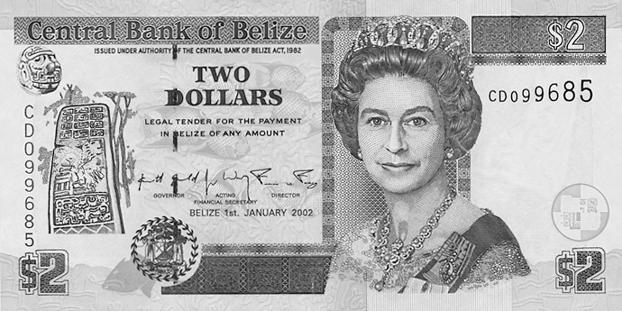 1999-2002 Belize 2 Dollars values and price guide