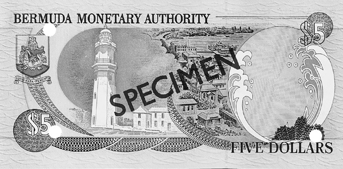 2000 Bermuda 5 Dollars values and price guide