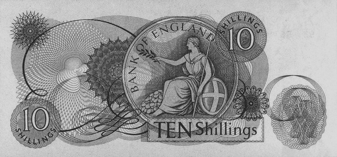 1961-1970 Great Britain 10 Shillings values and price guide
