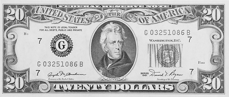 1981 United States 20 Dollars values and price guide