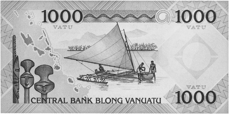 1982 Vanuatu 1000 Vatu values and price guide