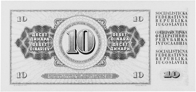 1968 Yugoslavia 10 Dinara values and price guide