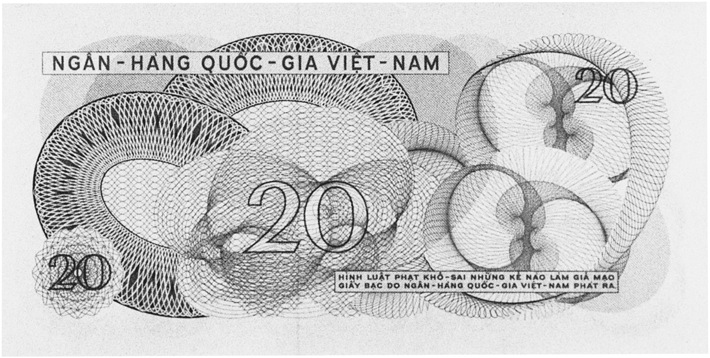 1969 South Viet Nam 20 Dông values and price guide