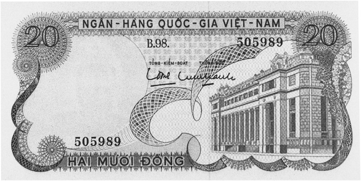 1969 South Viet Nam 20 Dông values and price guide