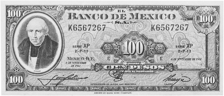 1959-1973 Mexico 100 Pesos values and price guide