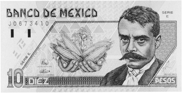 1994-1996 Mexico 10 Pesos values and price guide