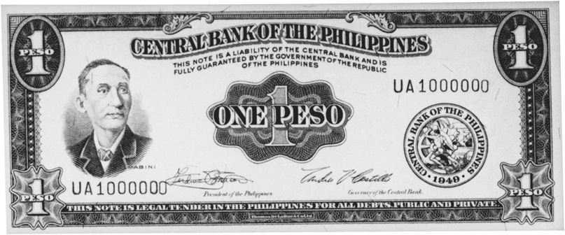 1949-1961 Philippines 1 Peso values and price guide