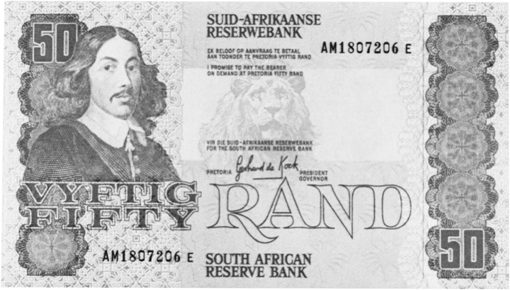 1984-1990 South Africa 50 Rand values and price guide