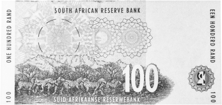 1994 South Africa 100 Rand values and price guide
