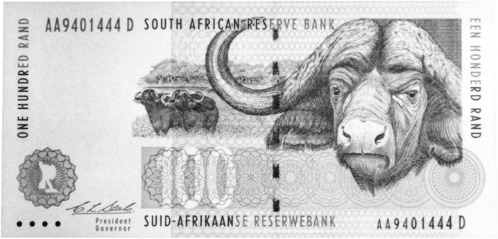 1994 South Africa 100 Rand values and price guide