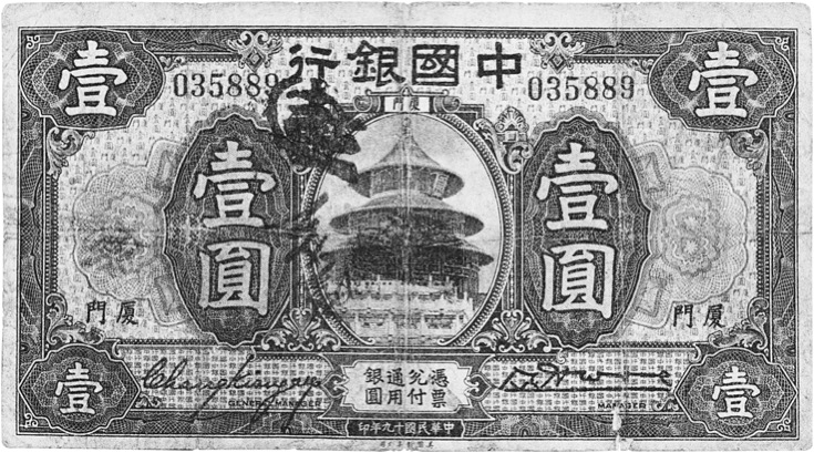 1930 China 1 Dollar values and price guide