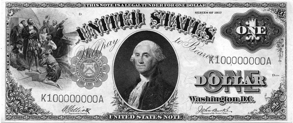1917 United States 1 Dollar values and price guide