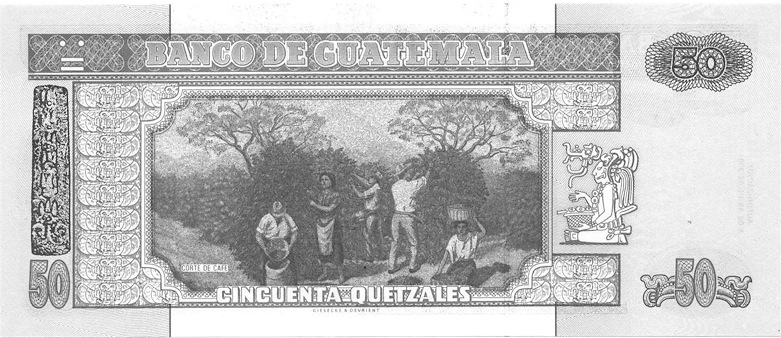 2001 Guatemala 50 Quetzales values and price guide