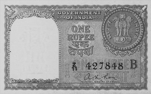 1950-1961 India 1 Rupee values and price guide