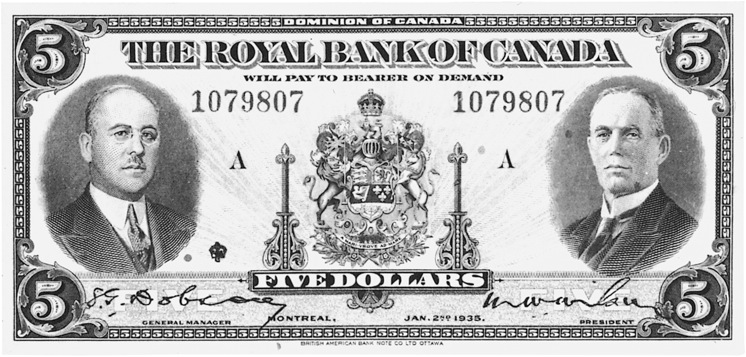 Canada 5 Dollars values and price guide