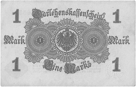 1914 Germany 1 Mark values and price guide