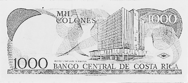 2000 Costa Rica 1000 Colones values and price guide