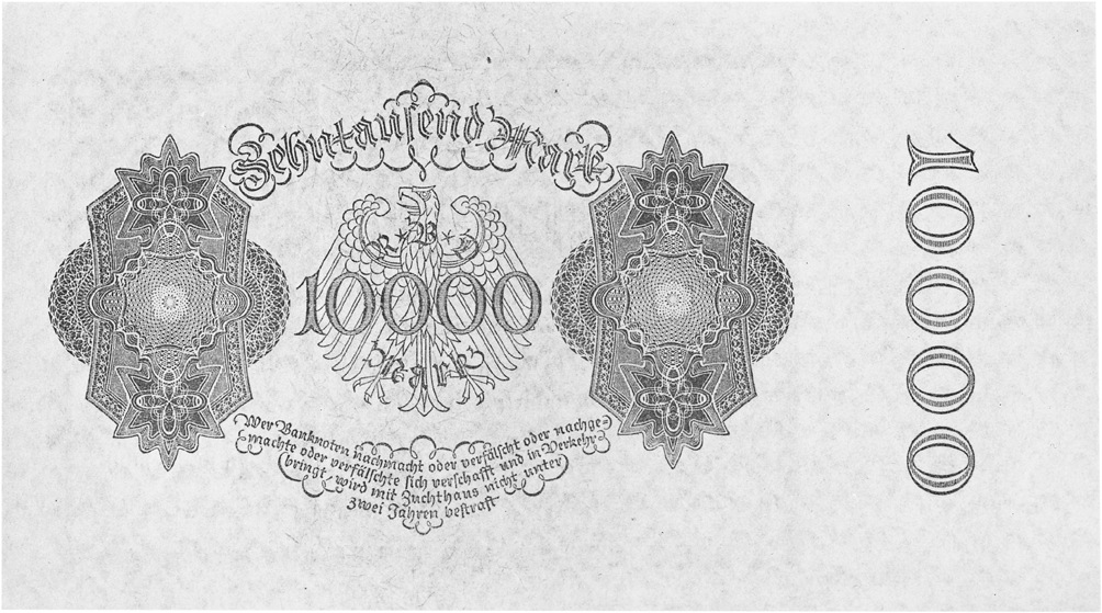 1922 Germany 10,000 Mark values and price guide