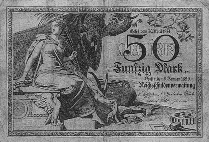 1899 Germany 50 Mark values and price guide