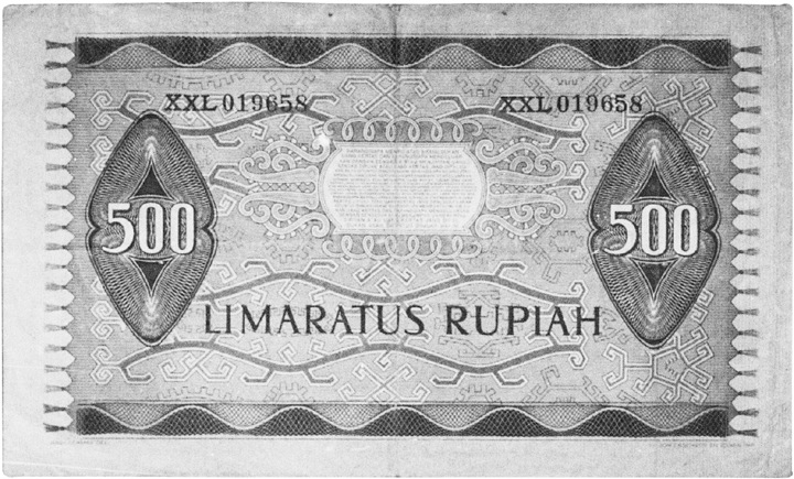 1952 Indonesia 500 Rupiah values and price guide