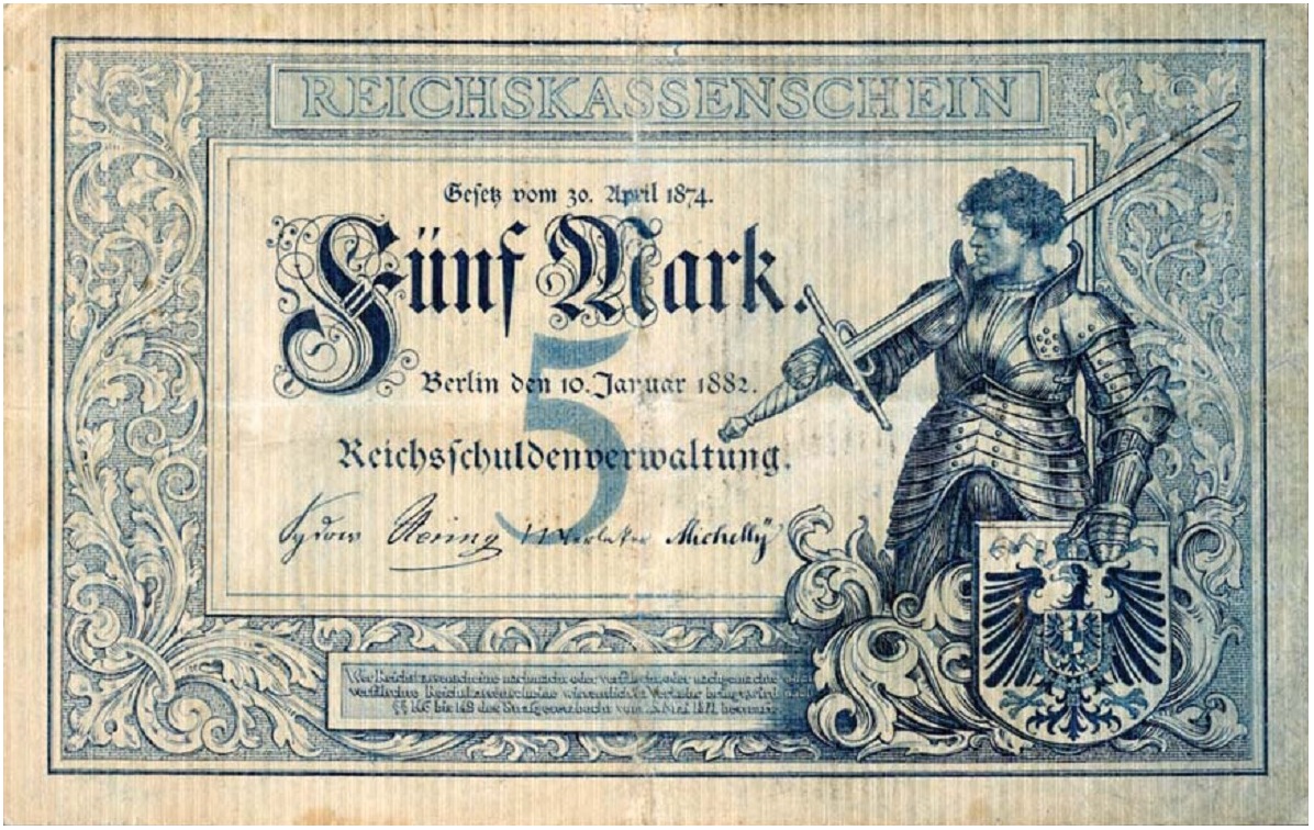 1882 Germany 5 Mark values and price guide