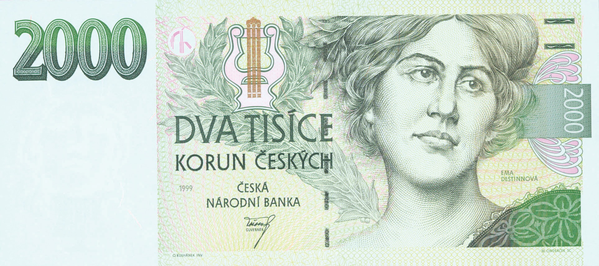 1999 Czech Republic 2000 Korun values and price guide