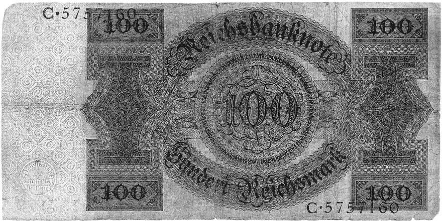 1924 Germany 100 Reichsmark values and price guide