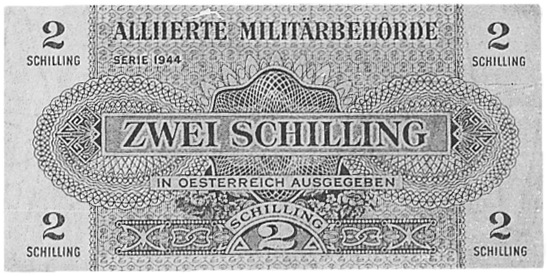 1944 Austria 2 Schilling values and price guide