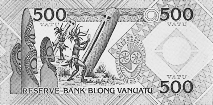 1993 Vanuatu 500 Vatu values and price guide