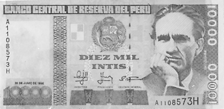 1988 Peru 10,000 Intis values and price guide