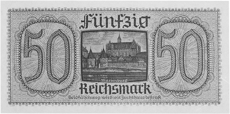 1939-1945 Germany 50 Reichsmark values and price guide