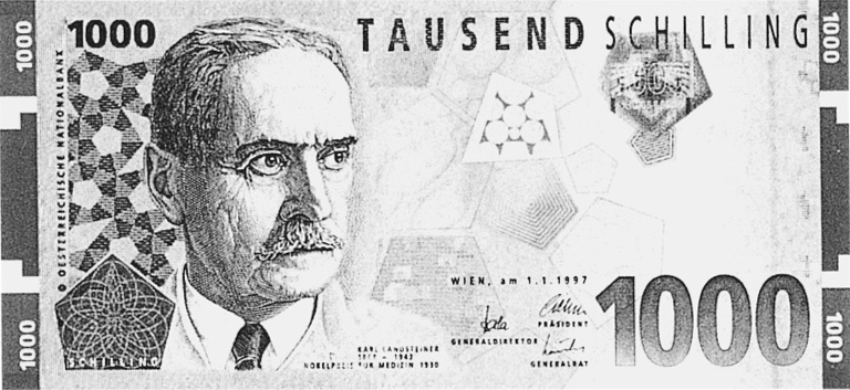 1997 Austria 1000 Schilling values and price guide