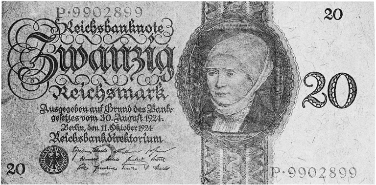 1924 Germany 20 Reichsmark values and price guide