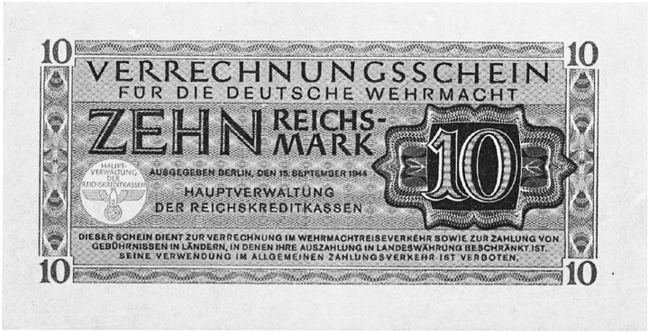 1944 Germany 10 Reichsmark values and price guide
