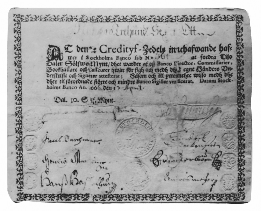 1666 Sweden 100 Daler Silvermynt values and price guide