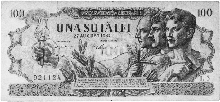 1947 Romania 100 Lei values and price guide