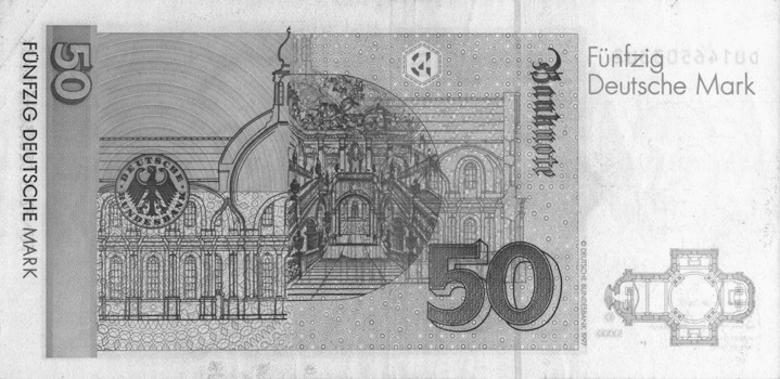 1996 Germany - Federal Republic 50 Deutsche Mark values and price guide