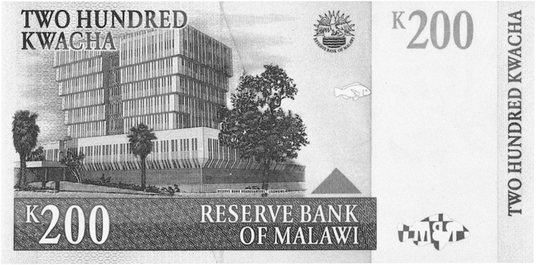 1997 Malawi 200 Kwacha values and price guide