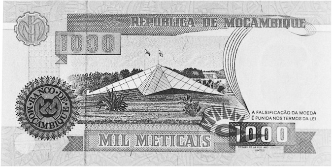 1991 Mozambique 1000 Meticais values and price guide