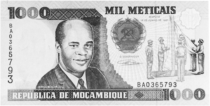 1991 Mozambique 1000 Meticais values and price guide